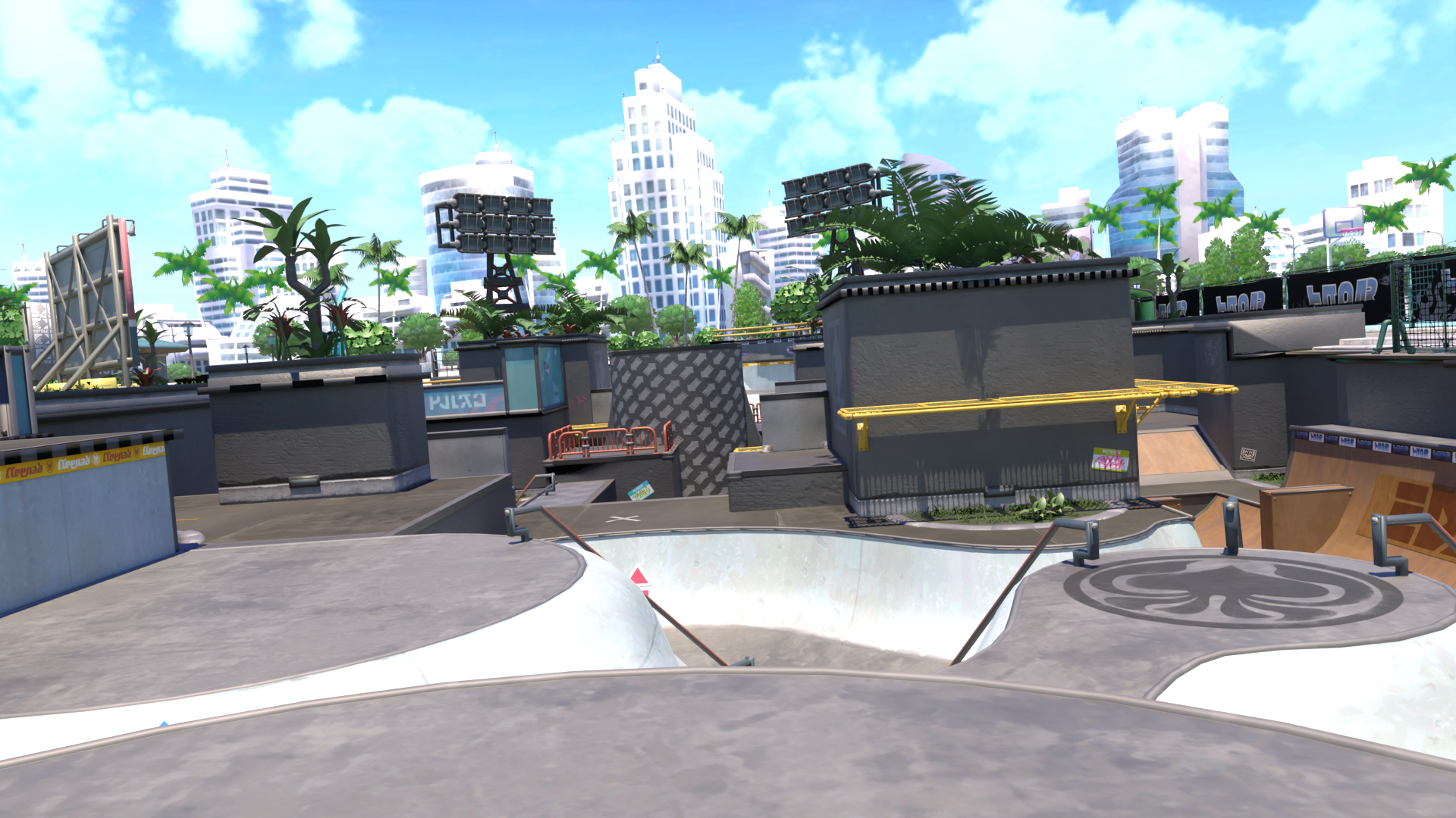 Open3DLab • Blackbelly Skatepark (Splatoon) Blender 4.5.3