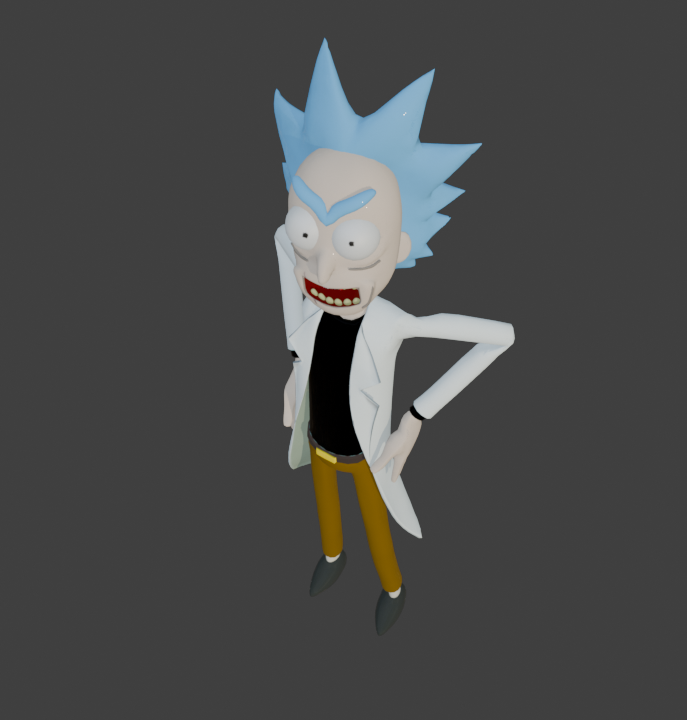 Open3DLab • Rick Sanchez (Multiverse/Rick and Morty)
