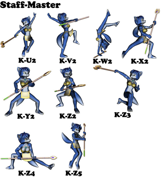 Open3DLab • Cerinian Vixen Krystal II Poses