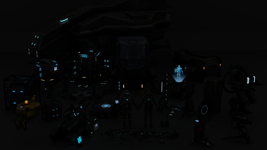 Open3DLab • Natural Selection 2 - Marine Units Collection
